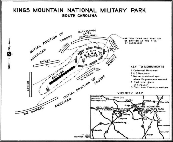King's Mountain map - Journal of the American Revolution