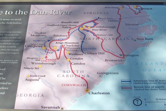 American Revolution Map Rivers