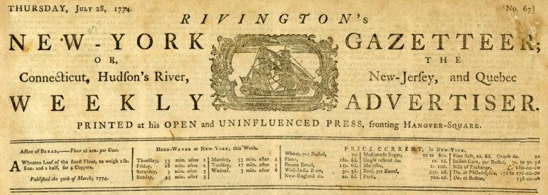 A Revolution in Mottoes: Newspaper Mastheads and the American ...