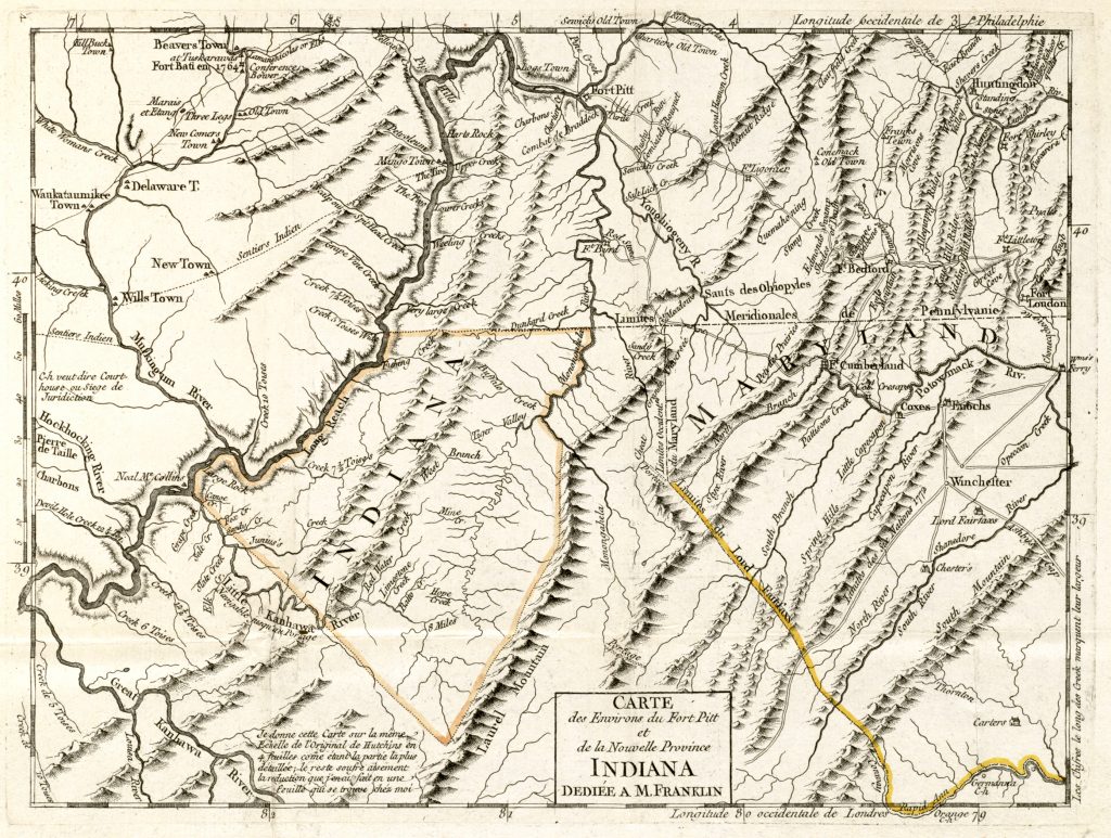MAP-Carte des environs du Fort Pitt - Journal of the American Revolution