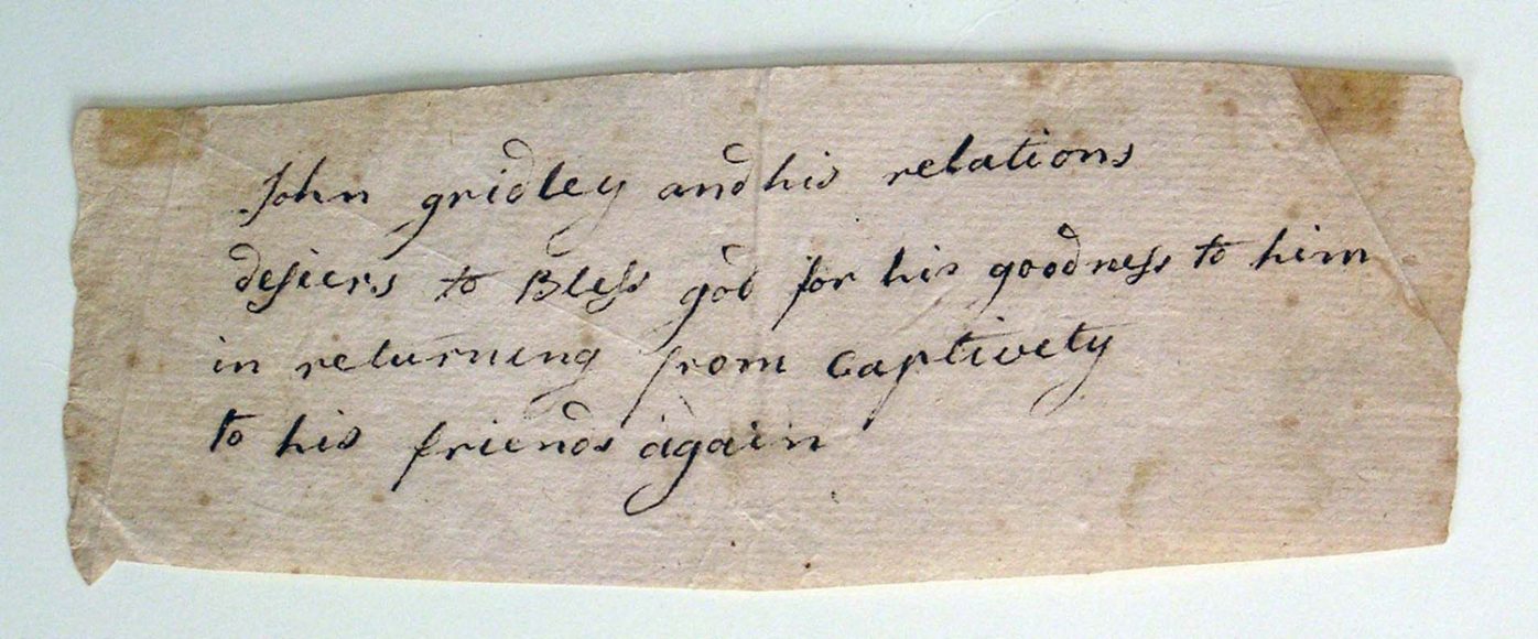 Giving Thanks: John Gridley's Prayer Bill - Journal of the American Revolution