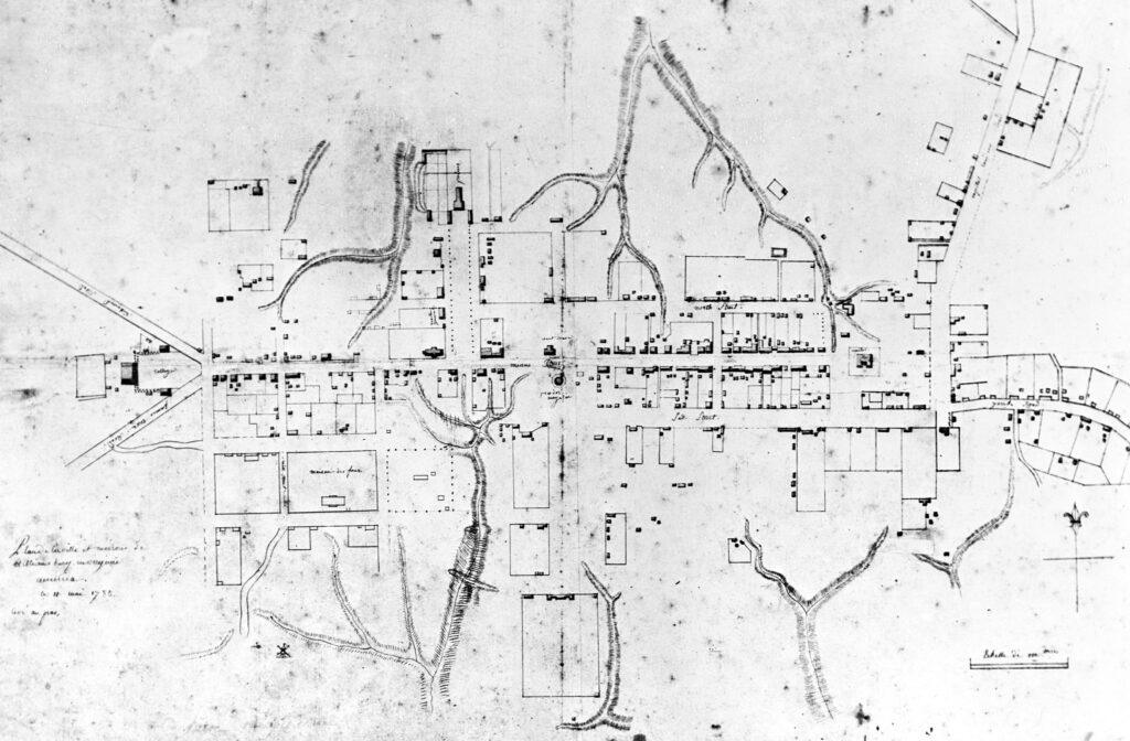 Map of Williamsburg 1782 French LoC - Journal of the American Revolution