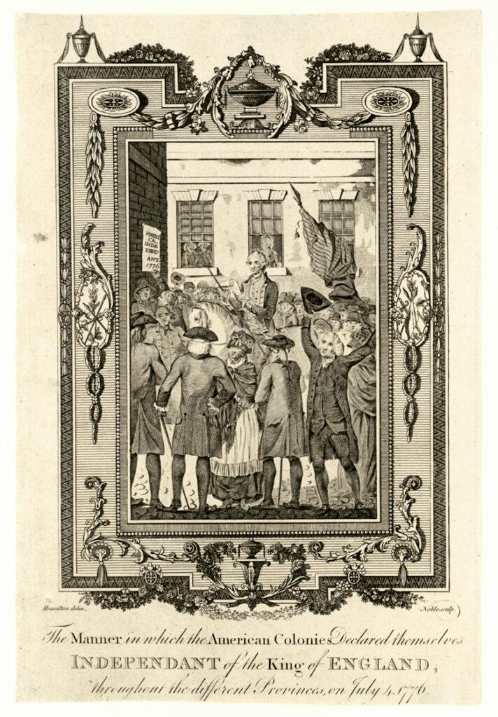 The First Public Reading of the Declaration of Independence, July 4 ...