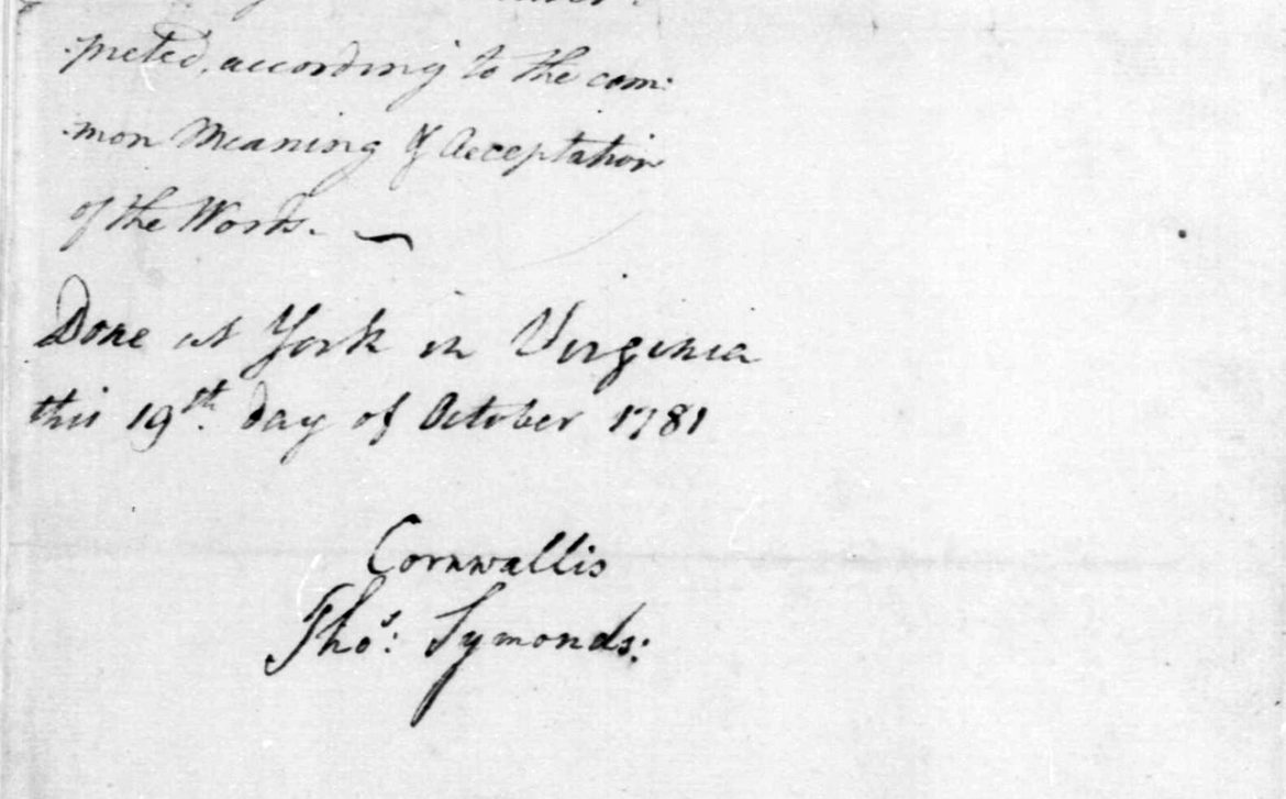 Observations Concerning the Yorktown Surrender Documents - Journal of ...