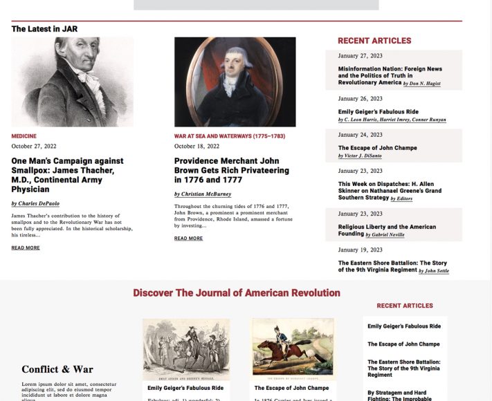 Time for a Change! - Journal of the American Revolution