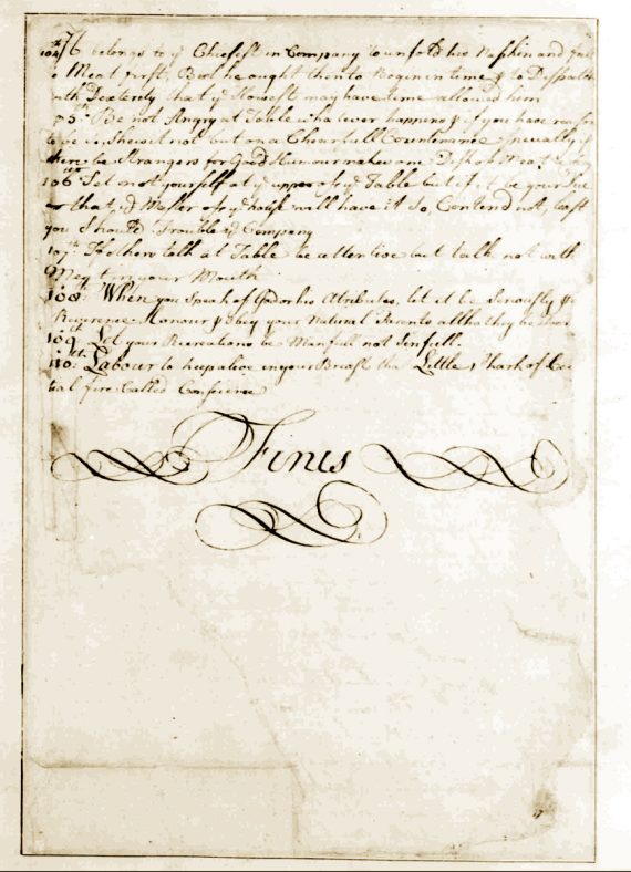 George Washington's "Rules of Civility": An Early American Literary ...